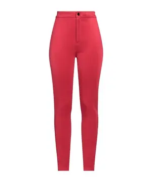 Saint Laurent Simple Solid Color Casual Pants - Red