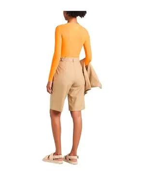 MAISON MARGIELA Minimalist Solid Color Stretch Top