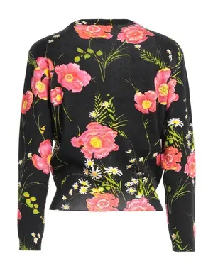 Balenciaga Floral-print Wool Knit Cardigan