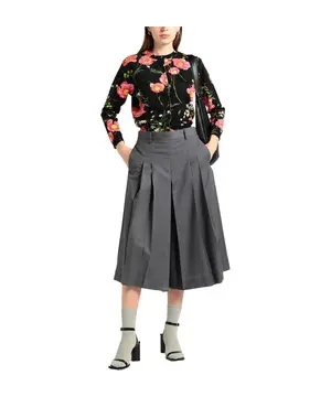 Balenciaga Floral-print Wool Knit Cardigan