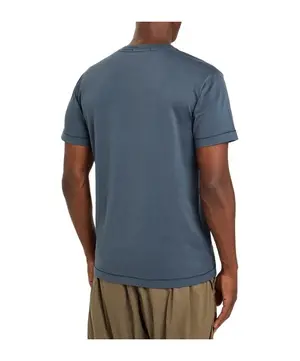 Stone Island Solid Colour Logo Cotton T-shirt