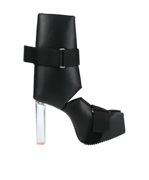Rick Owens Stylish And Simple Platform Leather Boots - Black