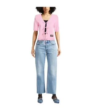 GANNI Knitted Short-sleeved Top