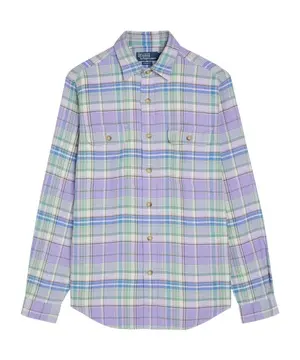 Polo Ralph Lauren Checked Flannel Shirt - Blue