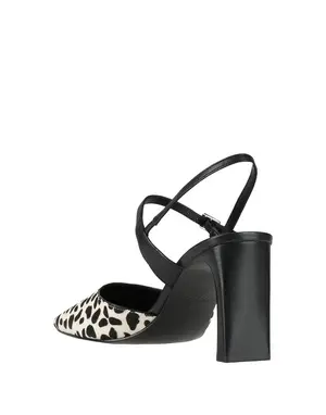 MAXCO. Max&co. Leopard Print Chunky High-heeled Sandals
