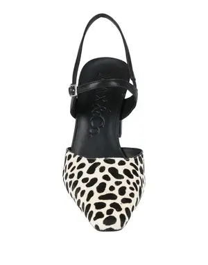 MAXCO. Max&co. Leopard Print Chunky High-heeled Sandals