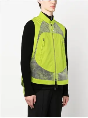 Stone Island Mesh Panelled Zipped Vest