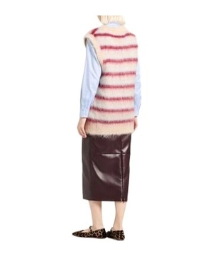 Marni Stripe Sleeveless V-neck Knit Top