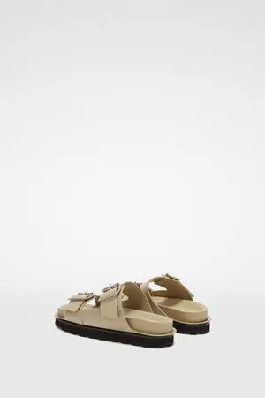 JIL SANDER Double Buckle Open-toe Sandals
