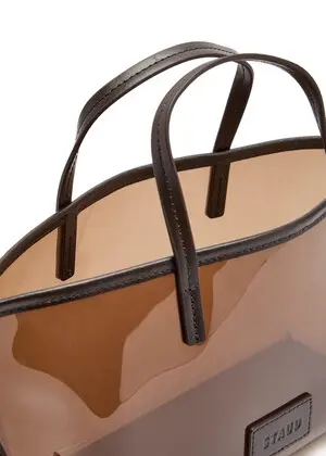 Staud Mini Leather And Pvc Tote