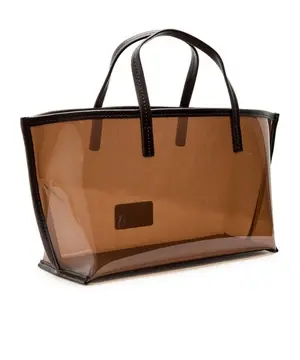 Staud Mini Leather And Pvc Tote