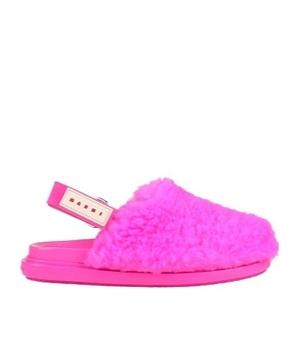Marni Wool Shearling Mule - Pink