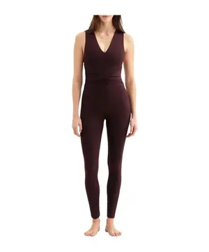ERES Hope Ribbed Knit Jumpsuit - Red