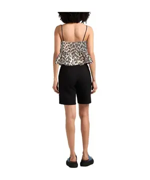 GANNI Leopard Print Cropped Camisole
