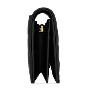 Saint Laurent Cassandre Matelassé Flap Card Case In Quilted Lambskin