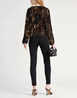 Isabel Marant Étoile Leopard Print Velvet Cropped Long Sleeve Top