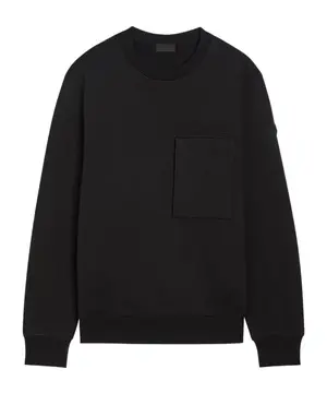 Moncler Crew-neck Long-sleeve Sweatshirt - Black