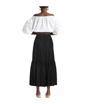 GANNI Solid Umbrella Skirt