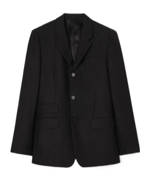 Burberry Striped Wool Mohair Tailored Jacket