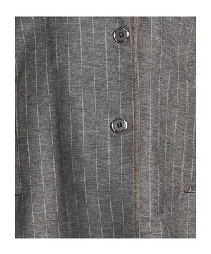 Max Mara Striped Single-breasted Blazer