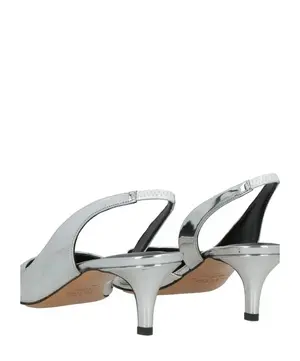 Isabel Marant Étoile Metallic Patent Leather Slingback Stiletto Heels