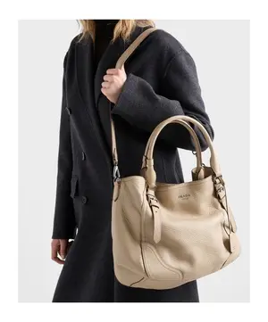 Prada Large Leather Tote Bag