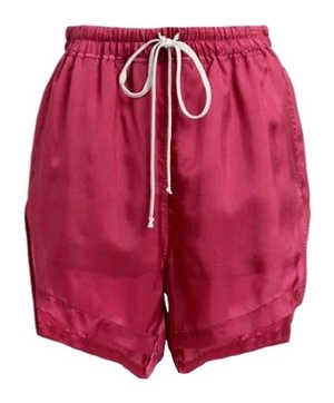 Rick Owens Solid Color Shorts - Red