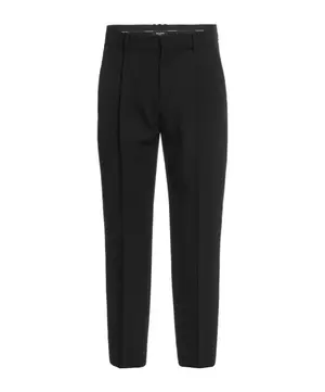 Balmain Pleated Trousers - Black