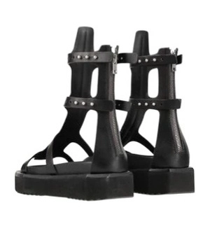 Rick Owens Simple Leather Roman Sandals