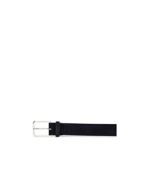 Santoni Rectangular Buckle Leather Belt