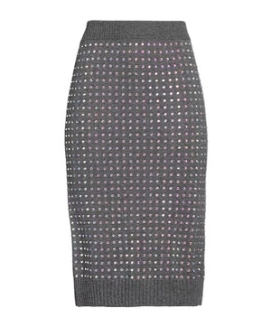 Sportmax Fitted Knit Midi Skirt With Crystals