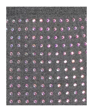 Sportmax Fitted Knit Midi Skirt With Crystals
