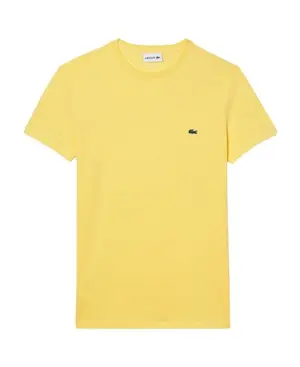 Lacoste Regular-fit Crewneck T-shirt - Yellow