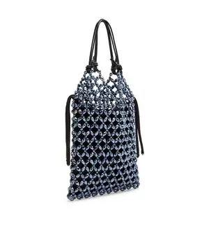 Staud Karla Crystal-beaded Top Handle Bag