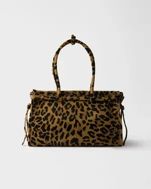 Prada Bonnie Large Printed Leather Handbag