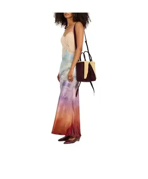 Gabriela Hearst Marija Small Raffia And Suede Tote Bag