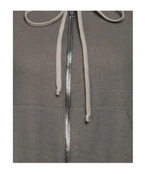 Rick Owens Solid Color Hooded Cardigan