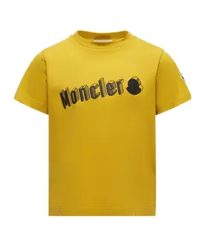 Moncler Printed Motif Cotton T-shirt