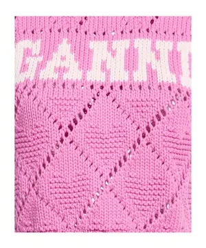 GANNI Sleeveless Cropped Knit Top