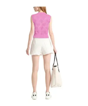 GANNI Sleeveless Cropped Knit Top