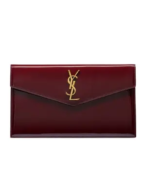 Saint Laurent Uptown Pouch In Patent Leather