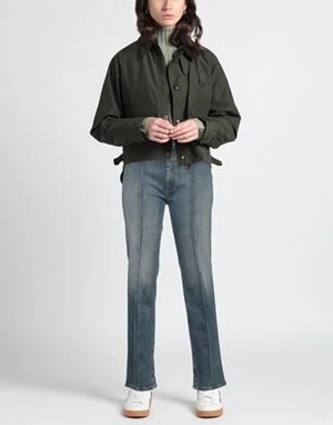 Sportmax High Waist Straight Leg Washed Denim Jeans