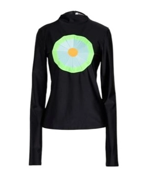 Sportmax Printed Minimalist Fashion T-shirt - Black