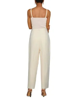 Tory Burch Solid Color Straight Leg Pants