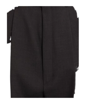 Sportmax Solid Color Cool-feeling Slim-fit Dress Pants - Black