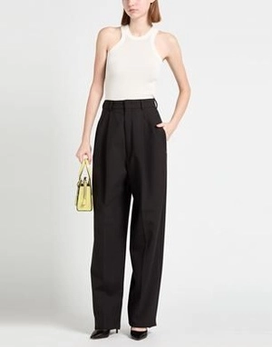 Sportmax Solid Color Cool-feeling Slim-fit Dress Pants