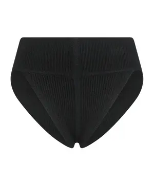 Rick Owens Minimalist Knit Hot Pants - Black