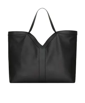 Saint Laurent Y Large Tote In Leather - Black