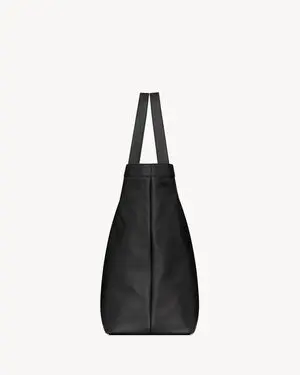 Saint Laurent Y Large Tote In Leather - Black