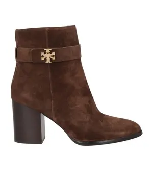 Tory Burch Suede Ankle Boots With Block Heel